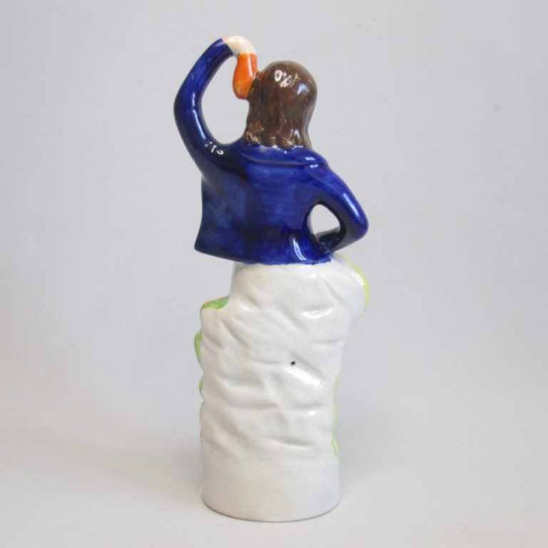 A Victorian Staffordshire portrait figure of the actor Thomas Potter ...